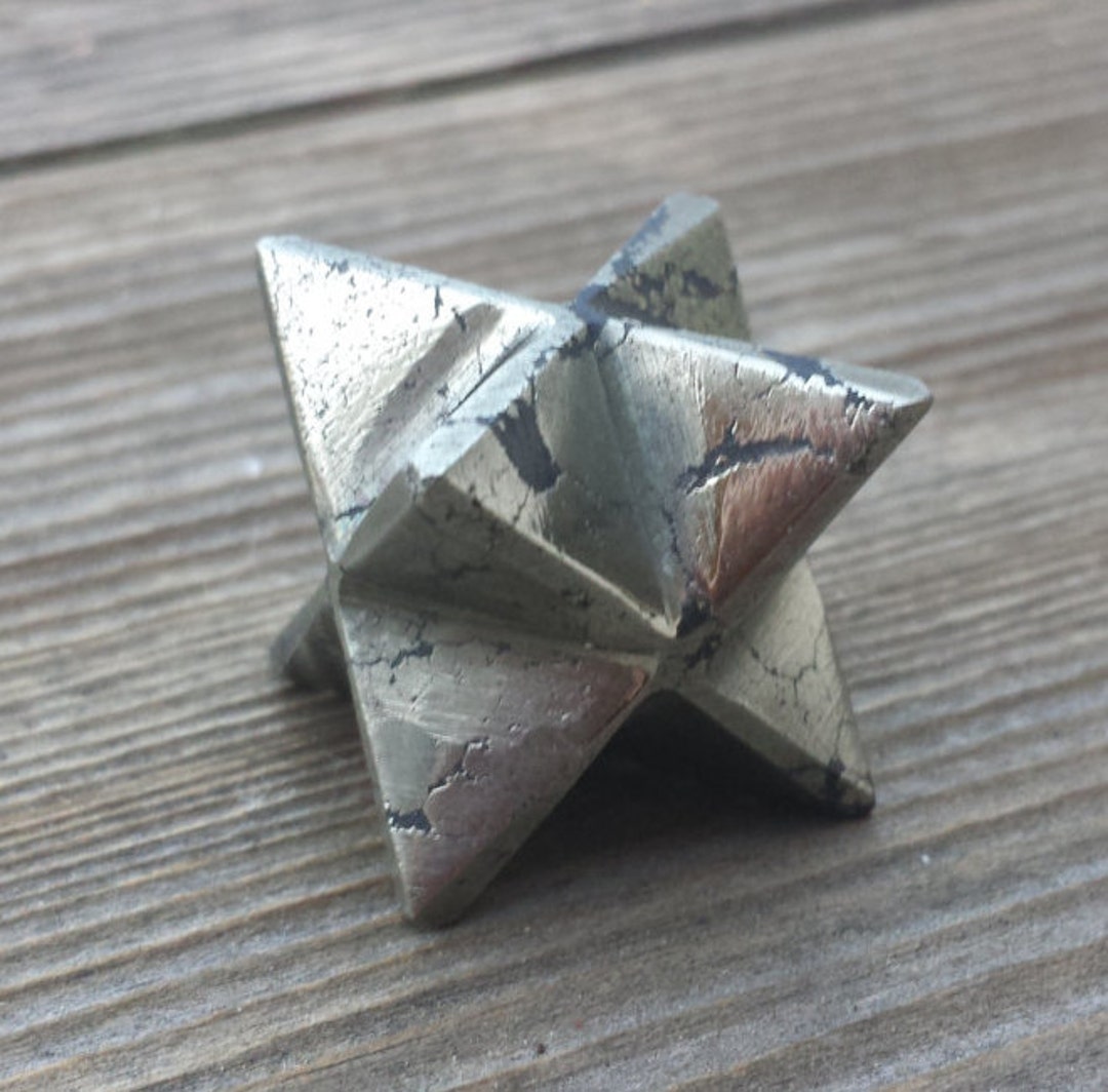 GEMSTONE MERKABA STAR Natural Pyrite (one) - Etsy