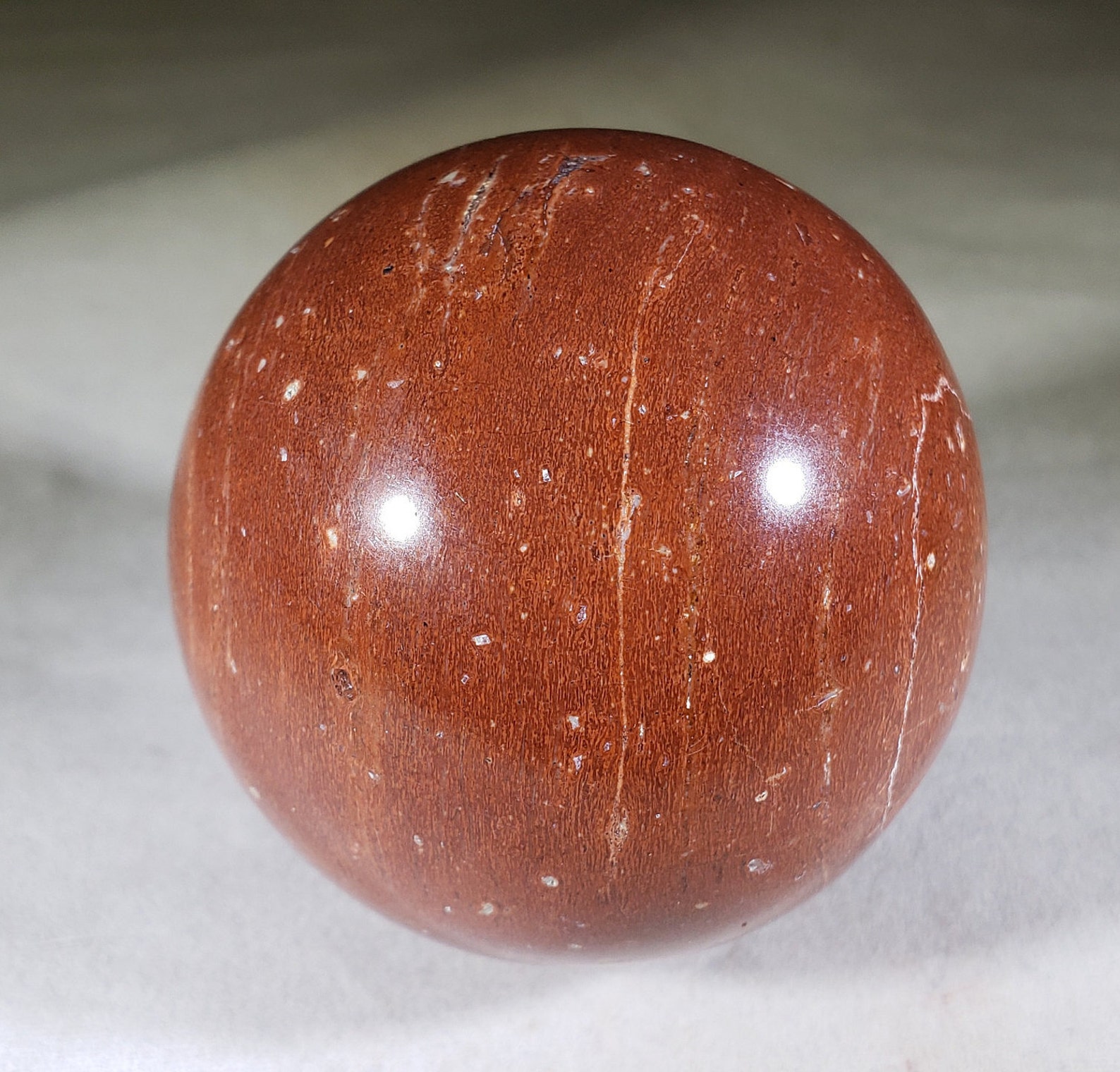LARGE RED JASPER Sphere Natural Stone Hand Carved Gemstone | Etsy