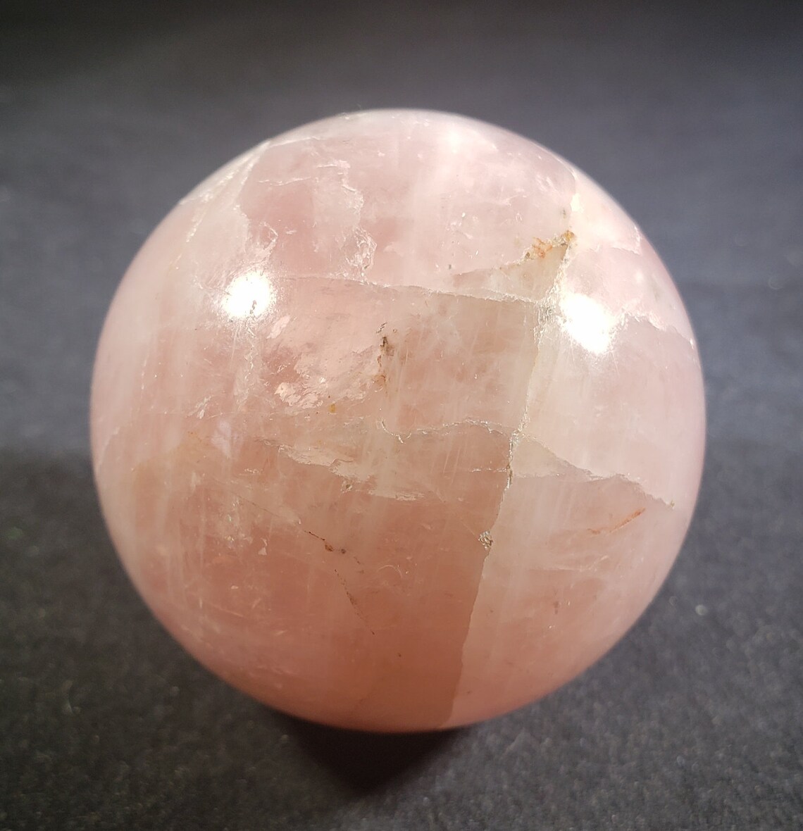 LARGE ROSE QUARTZ Sphere Natural Stone Hand Carved Gemstone | Etsy