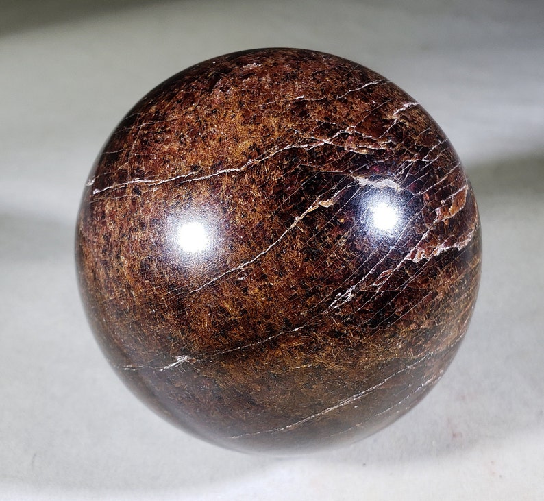 LARGE GARNET Sphere Natural Stone Hand Carved Gemstone Sphere | Etsy