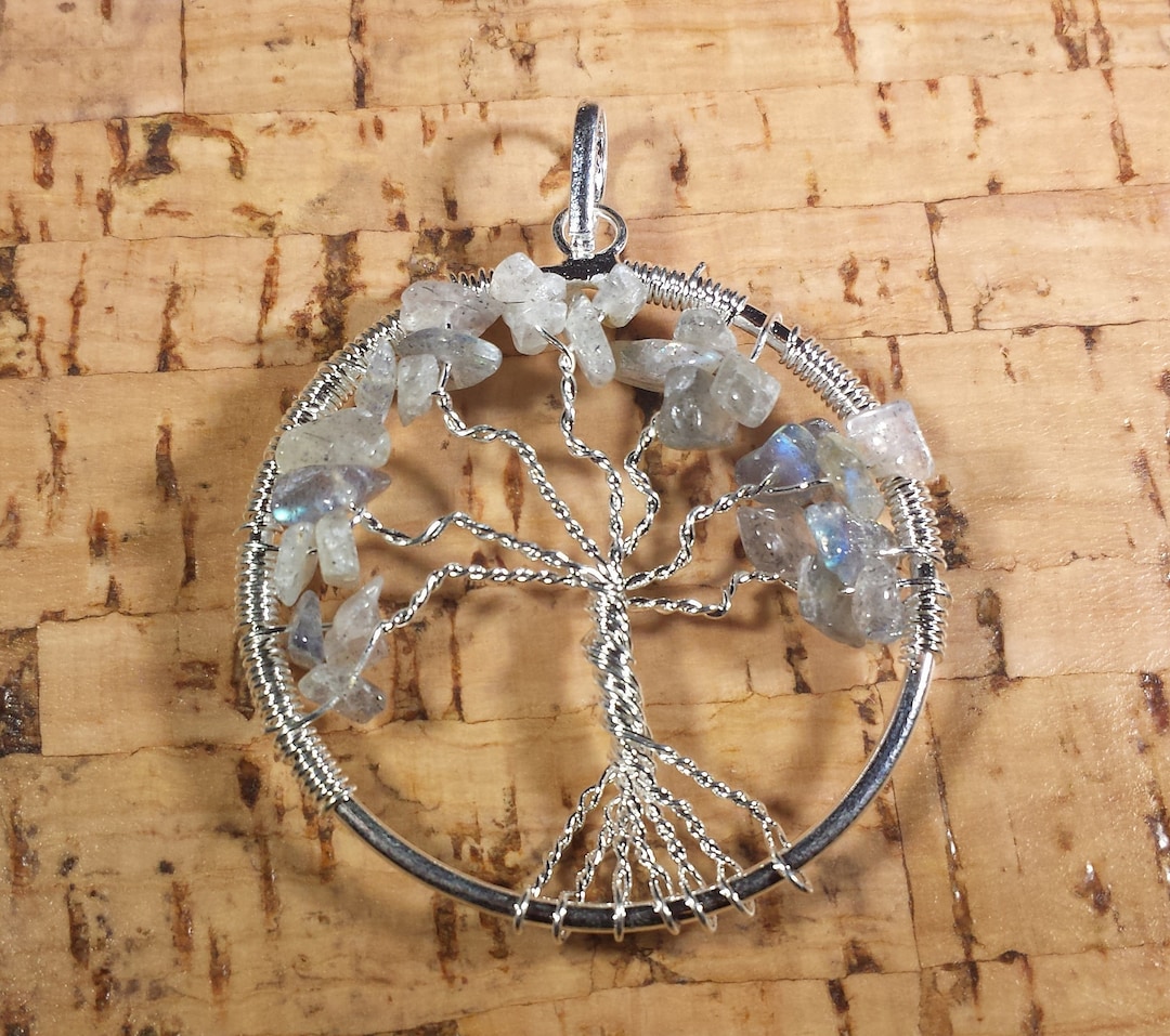 LABRADORITE Tree of Life Wire Wrapped Pendant Stone Natural Gemstone - Etsy