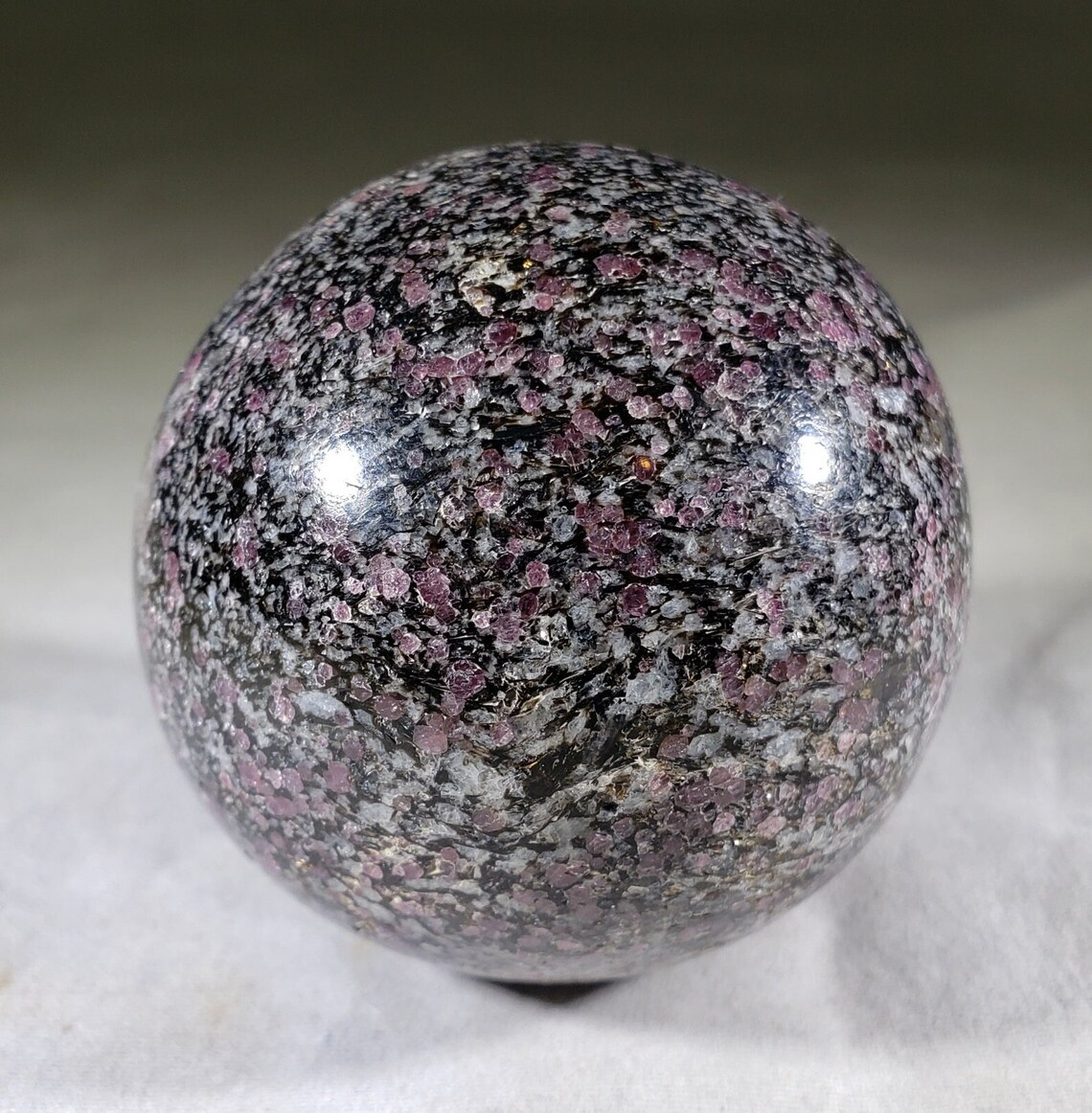 LARGE RUBY in MATRIX Sphere Natural Stone Hand Carved Gemstone - Etsy
