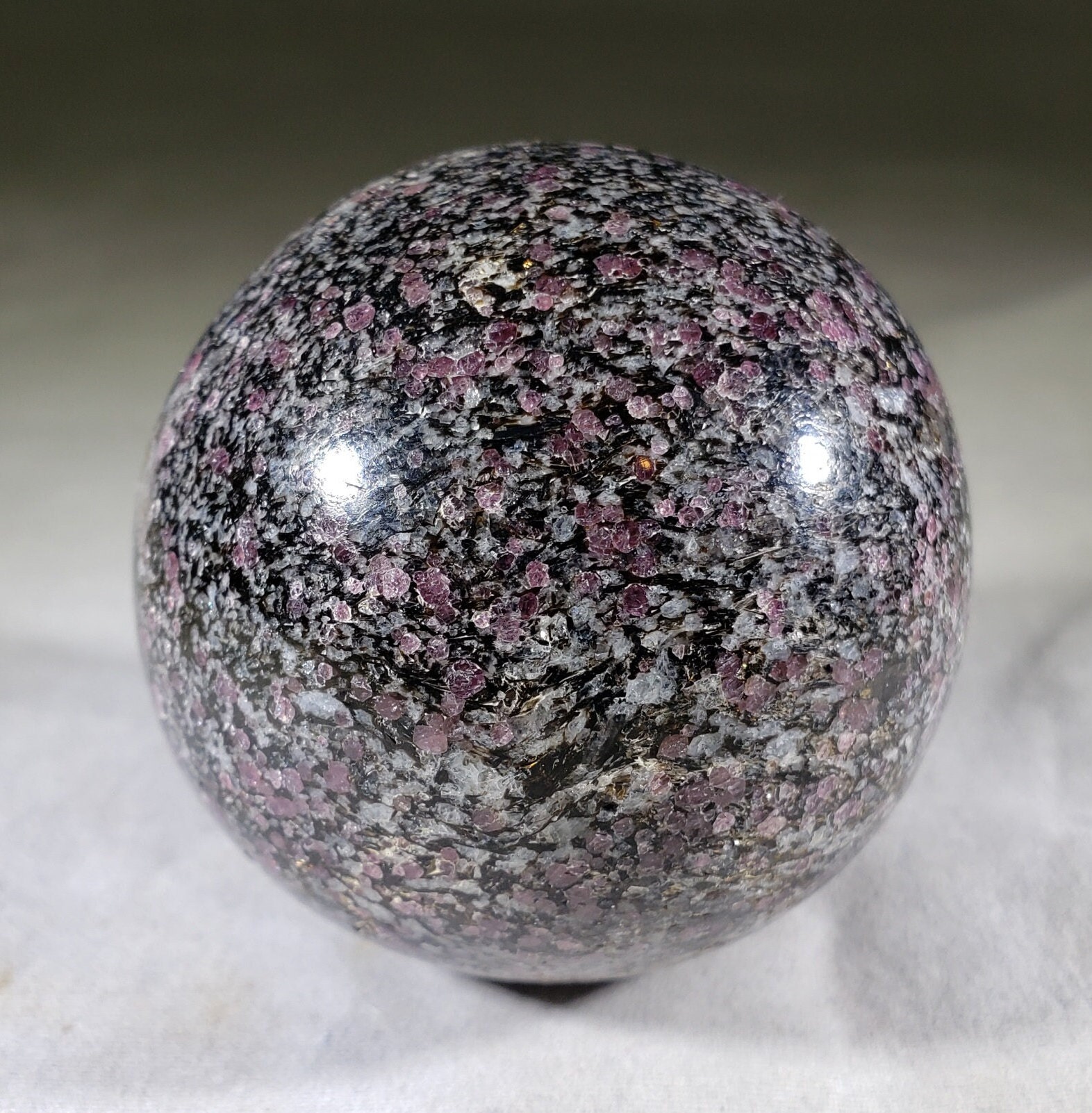 LARGE RUBY in MATRIX Sphere Natural Stone Hand Carved Gemstone - Etsy