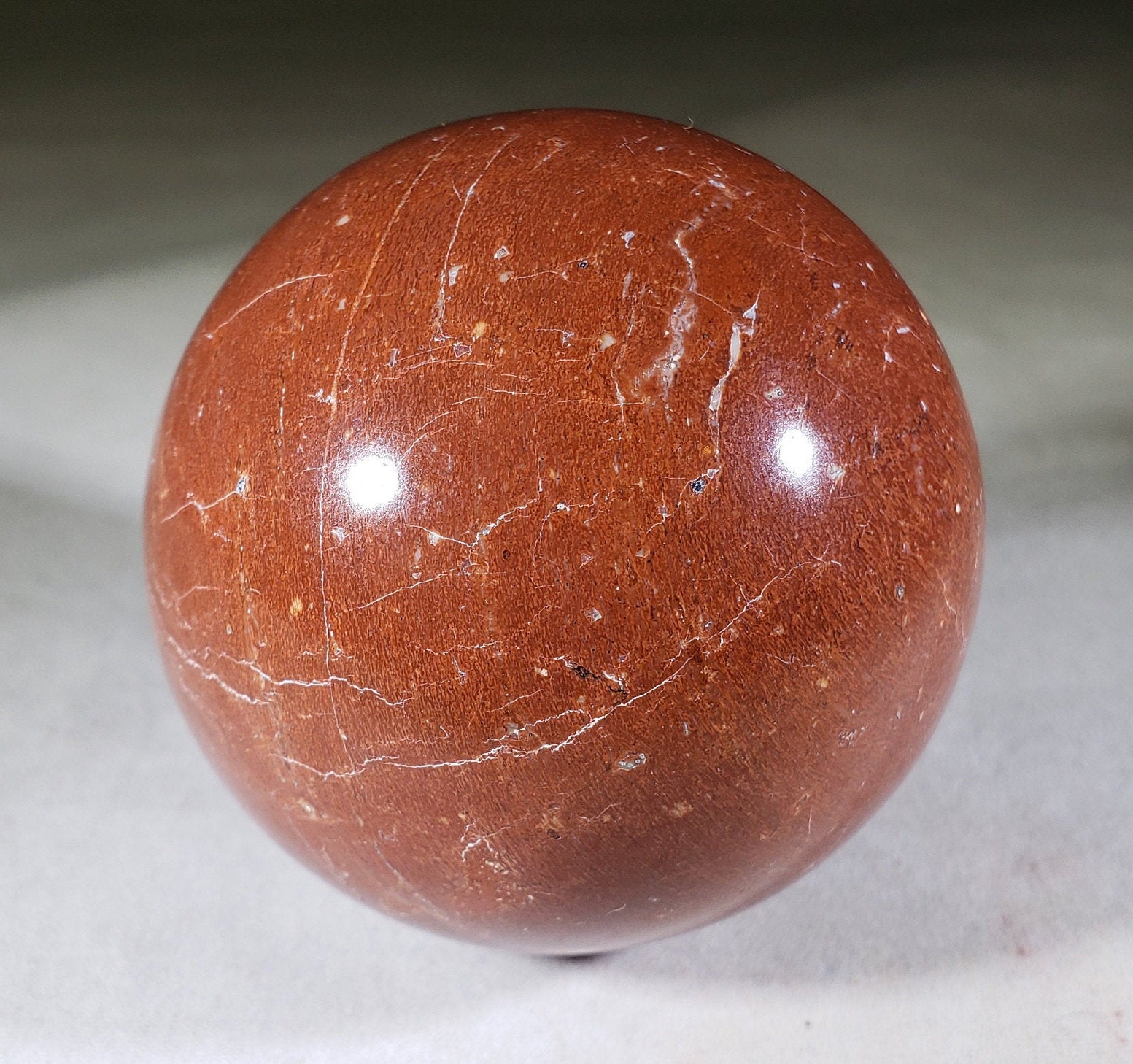 LARGE RED JASPER Sphere Natural Stone Hand Carved Gemstone | Etsy