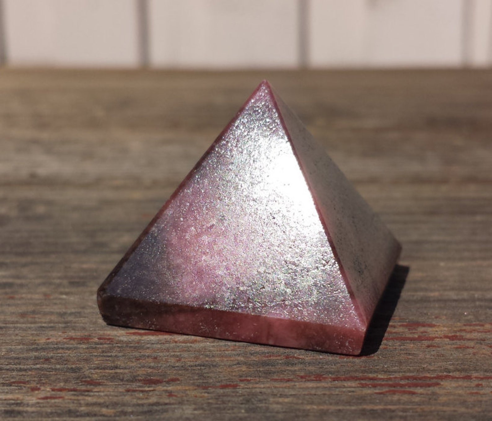 RHODONITE Natural Medium Gemstone Crystal Pyramid 27-30mm - Etsy