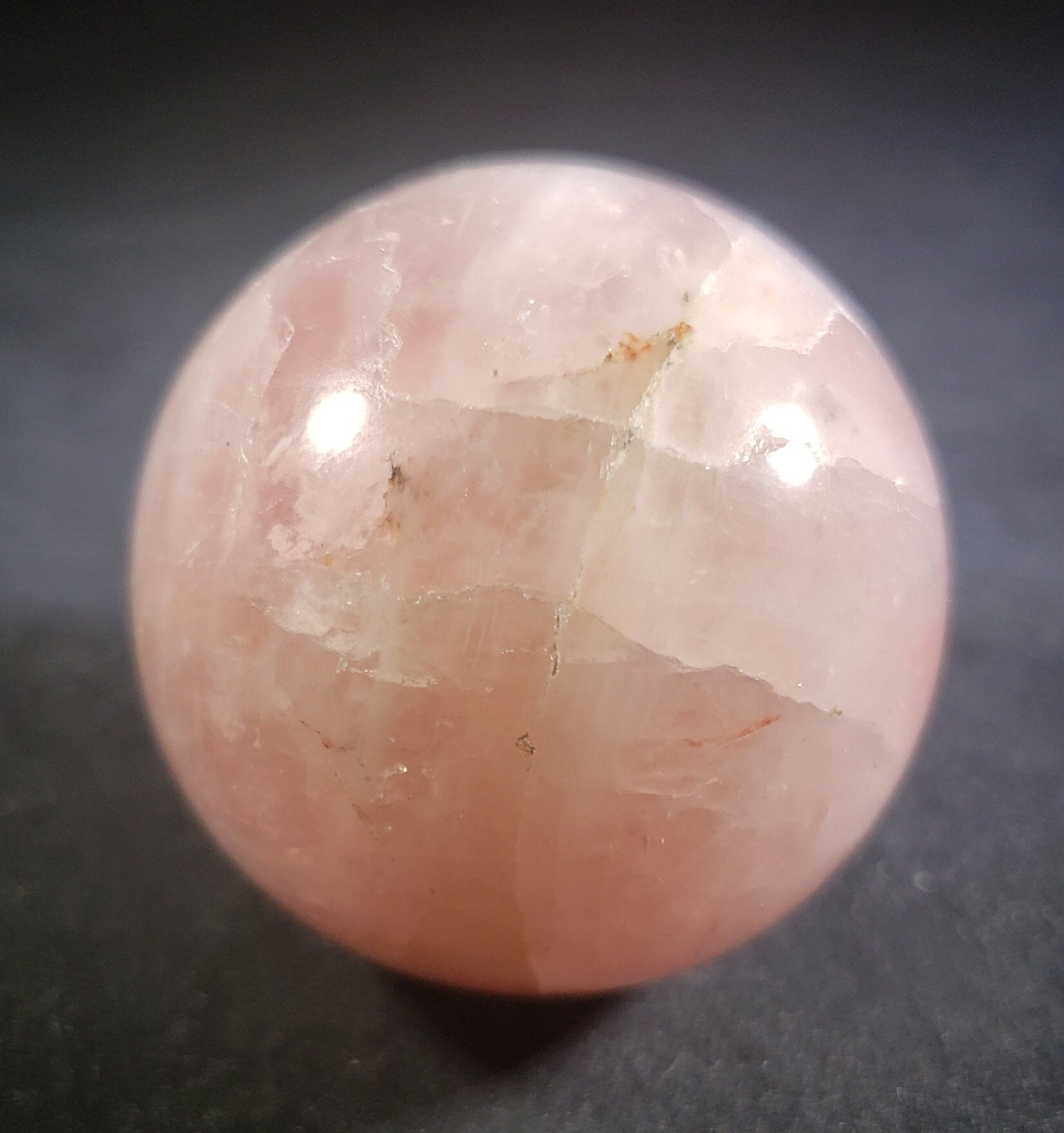 LARGE ROSE QUARTZ Sphere Natural Stone Hand Carved Gemstone | Etsy