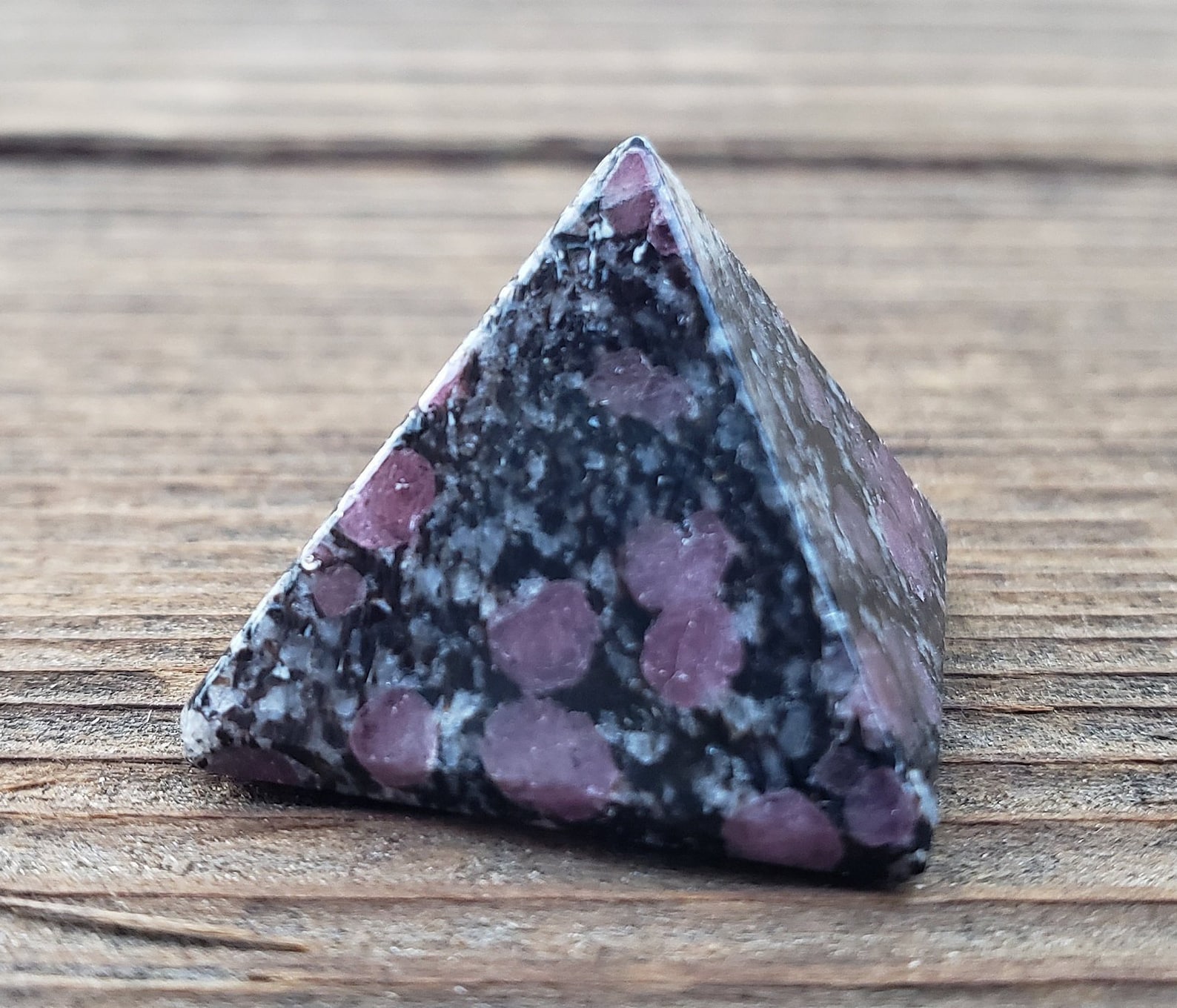 RUBY IN MATRIX Natural Small Gemstone Crystal Pyramid 20-22 - Etsy
