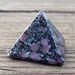 RUBY IN MATRIX Natural Small Gemstone Crystal Pyramid 20-22 - Etsy