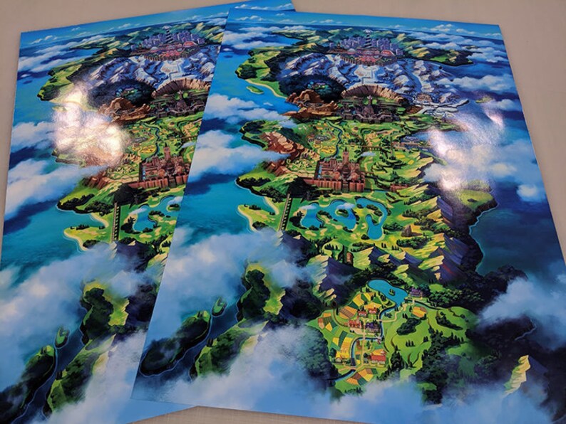 Galar Region Pokemon Sword & Shield - Etsy