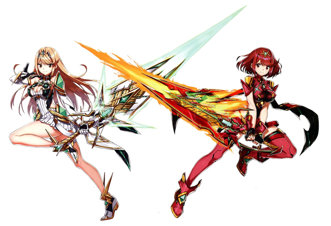 Xenoblade 2 Pyra And Mythra 2 Etsy Canada