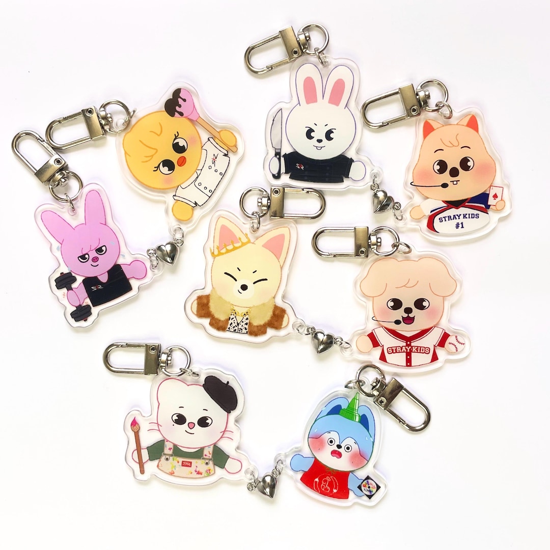 Stray Kids Best Friend Connecting Acrylic Keychain | K-pop Accessory ...