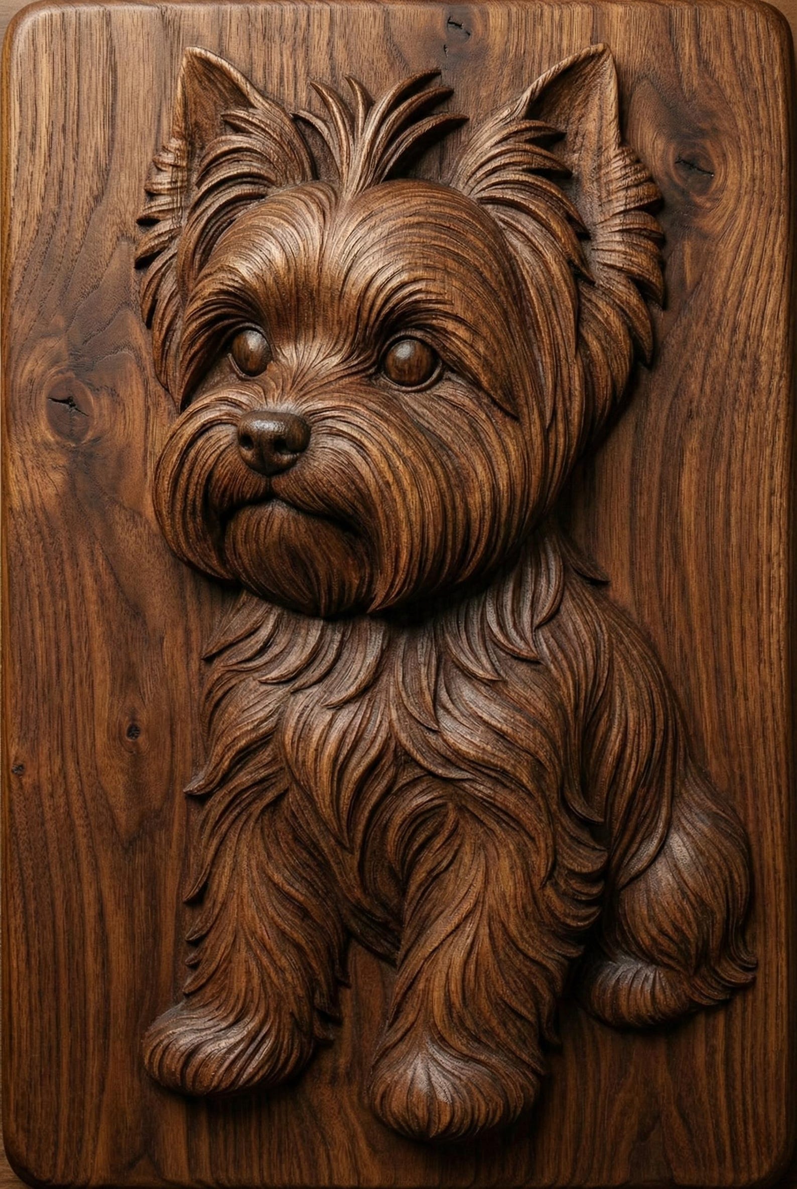 Yorkie Dog CNC Relief STL - Grayscale Set | Yorkshire Terrier 3D ...