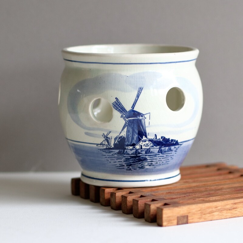Delft Blue Planter - Etsy