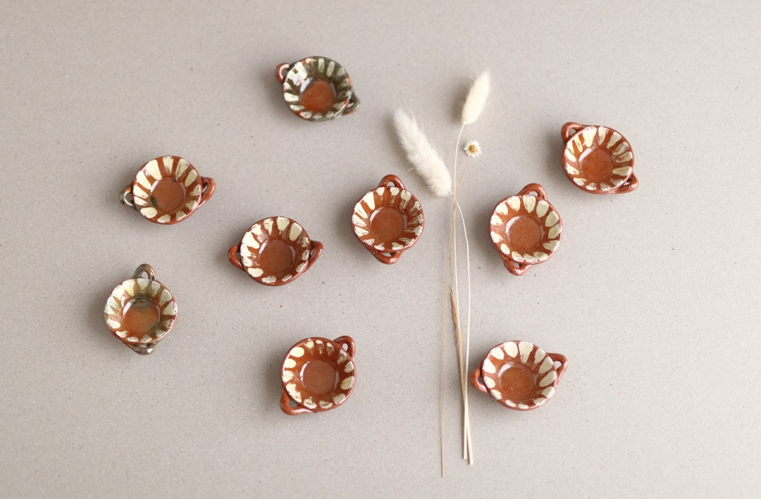 Handmade Pottery Small Bowls Set of 9 - Etsy