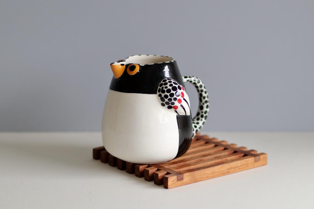 Ceramic Alison Palmer Pitcher Penguin or Bird Pitcher - Etsy