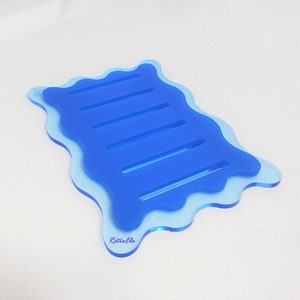 Fluorescent UV Acrylic Coaster Set-vaporwave City New Wave - Etsy