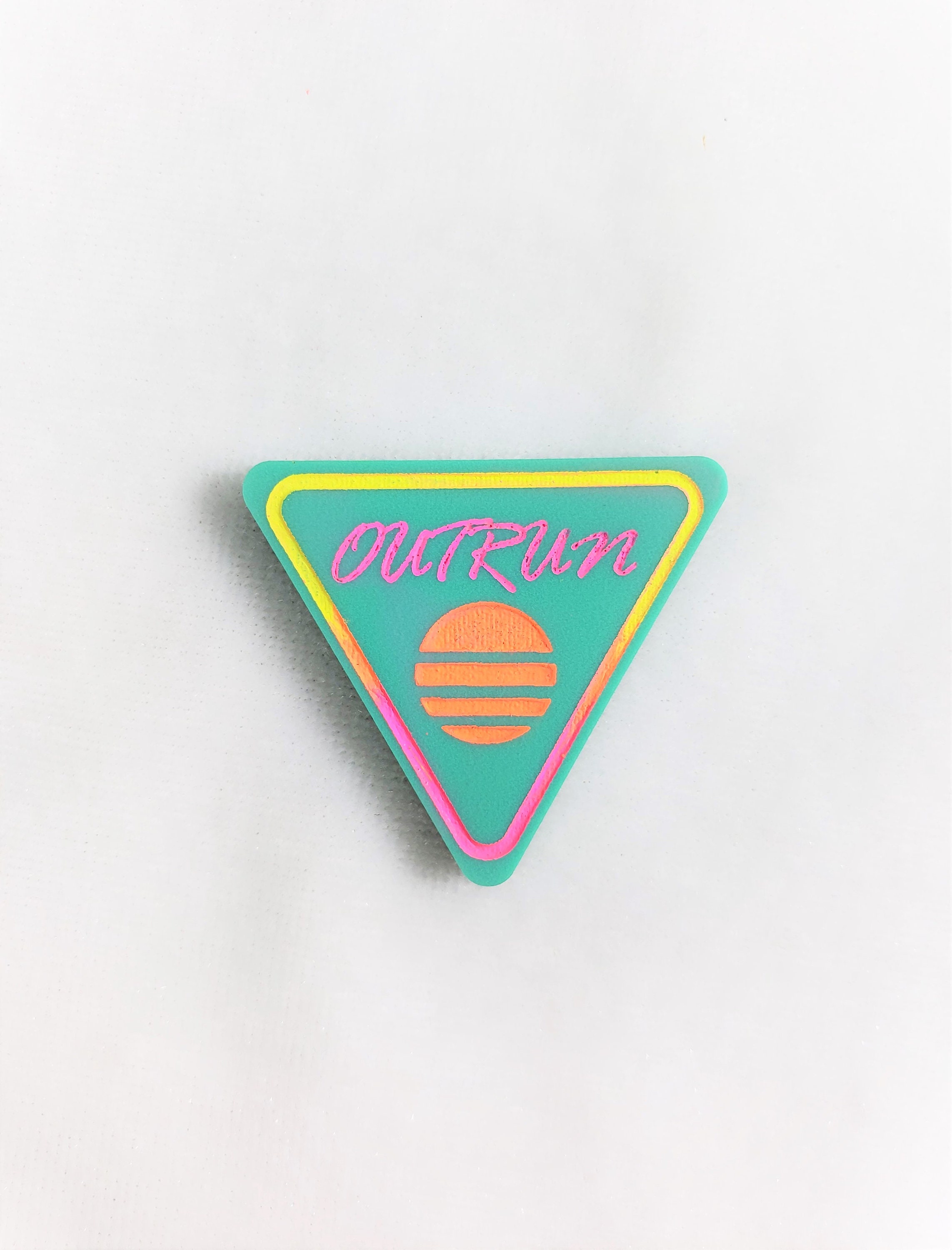 Outrun Triangle Pin 1980s 80s Aesthetic Vaporwave - Etsy