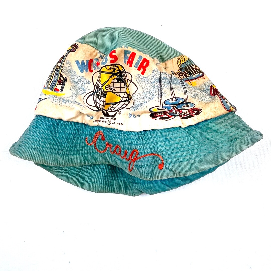 Vintage New York Worlds Fair Bucket Hat, Kids NY World Fair 1964-65 ...