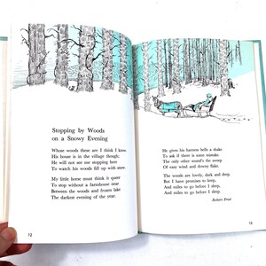 Poetry for Winter, Vintage 1969 Illustrated Poem Book, Hardcover Poems ...