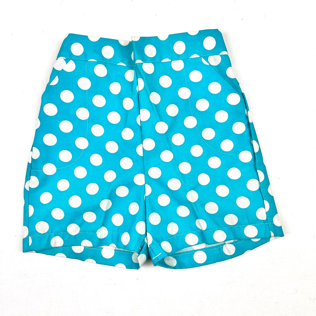 Kids Polka Dot Short, Vintage Mod Girl's 70s Shorts, Size 4Y - Etsy