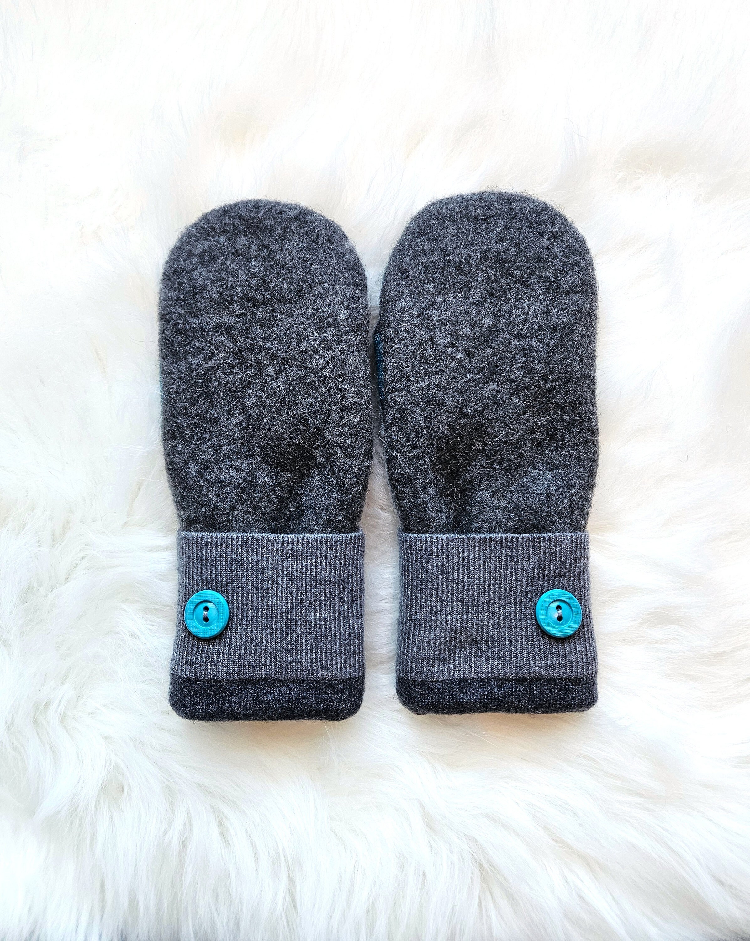 Women's Wool Mittens Made From Repurposed Lambswool and Merino Sweaters ...
