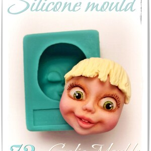 FACE OF GIRL 72 ...silicone Mold - Etsy