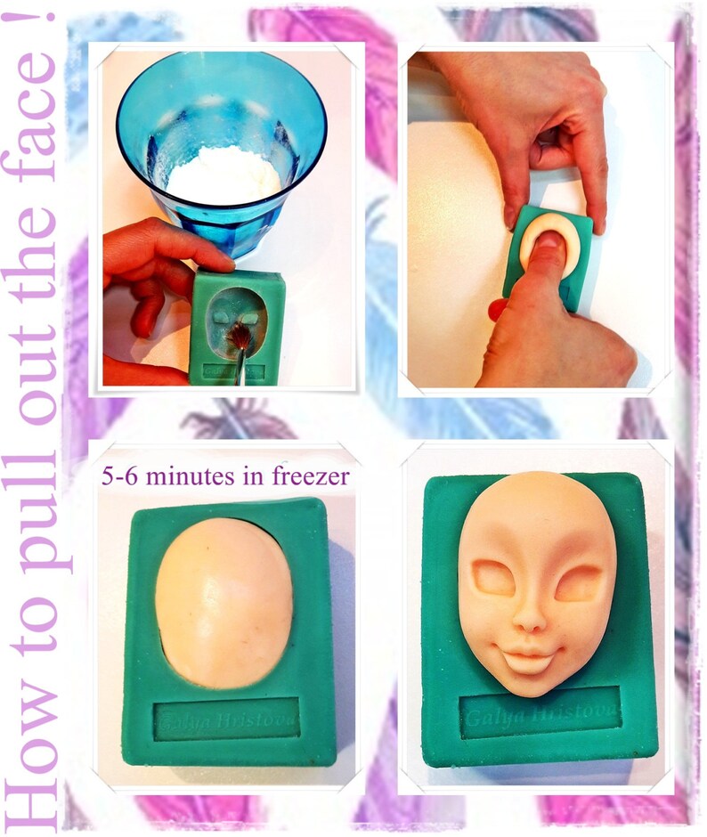 Face of Woman ...number 17 / Silicone Moulds - Etsy