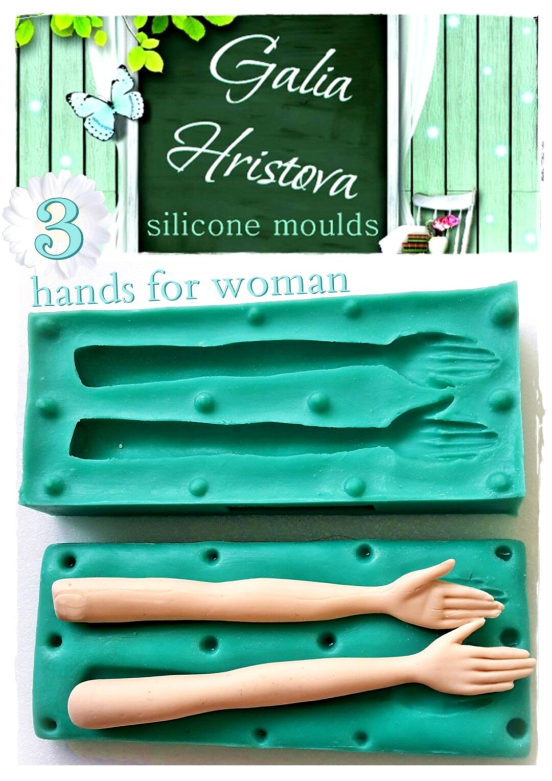 Silicone Moulds...hands OF WOMAN - Etsy