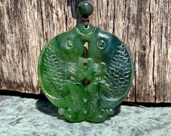 Fish Jade Pendant - Etsy