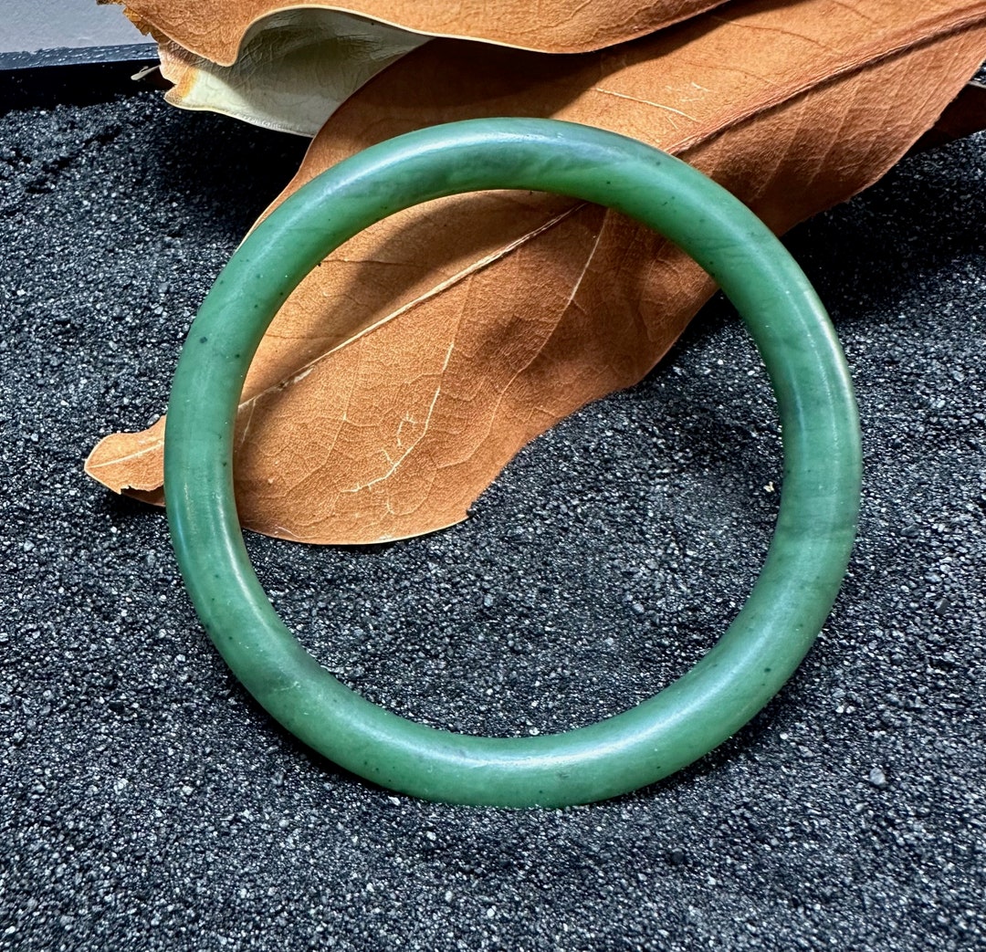 Large Canadian Nephrite Jade Bangle - 70MM - Etsy