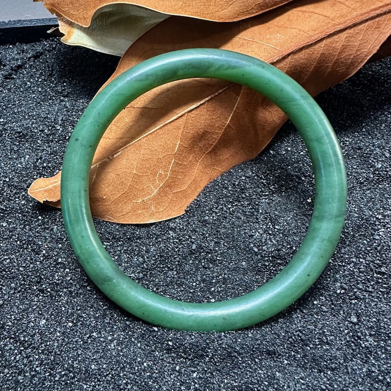 Jade Bangle - Etsy
