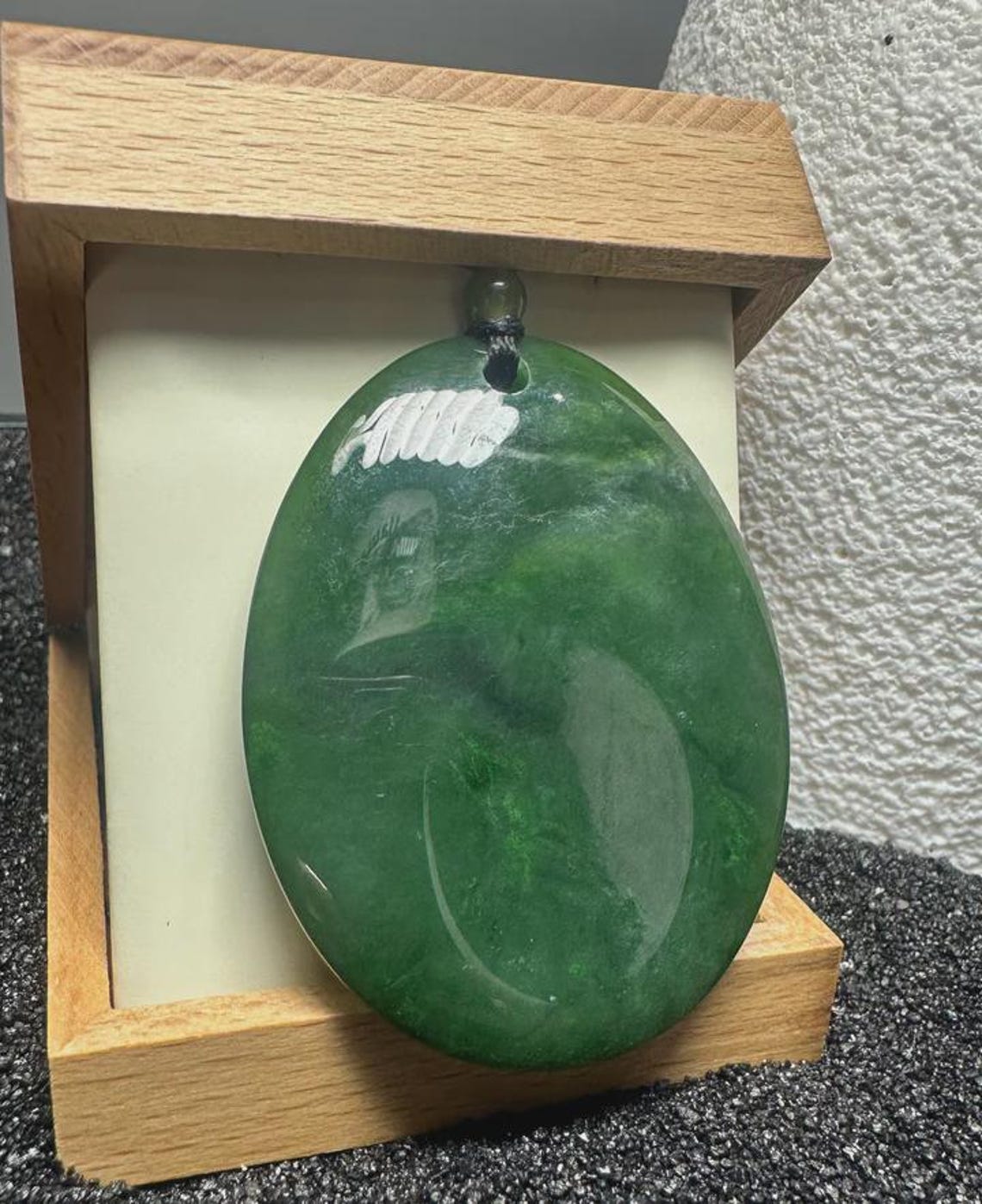 Canadian Nephrite Jade Worry Stone With a Hole - Pendant or Hand Held ...
