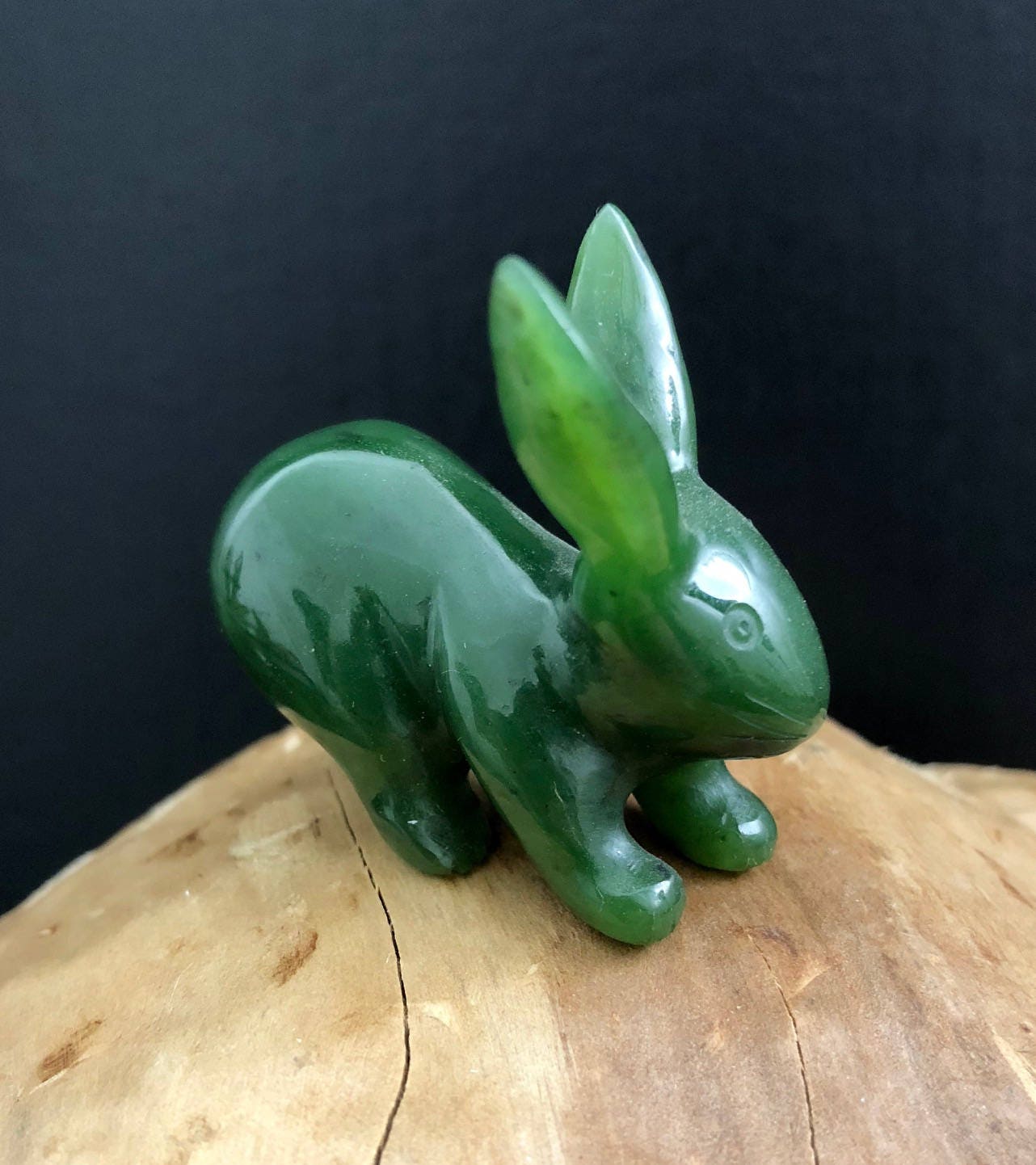 Canadian Nephrite Jade Rabbit Carving Mulitple Sizes Jade | Etsy