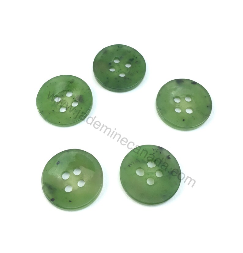 Canadian Nephrite Jade Buttons Sold Individually Green - Etsy