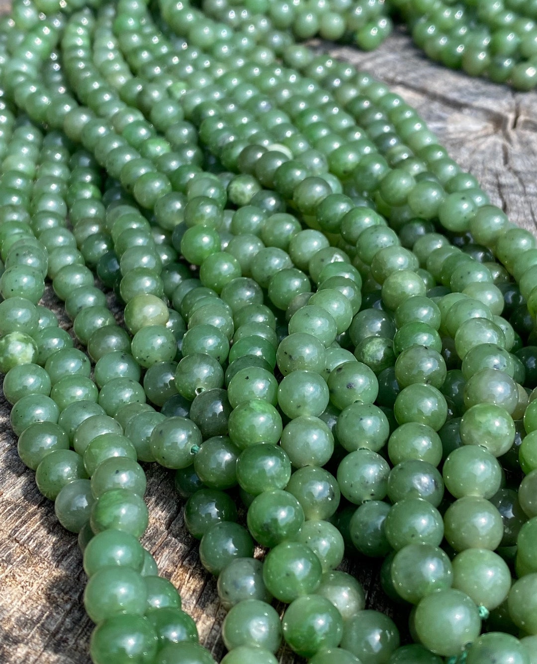 8mm Carving Grade Canadian Nephrite Jade Beads 18.5 Strand - Etsy