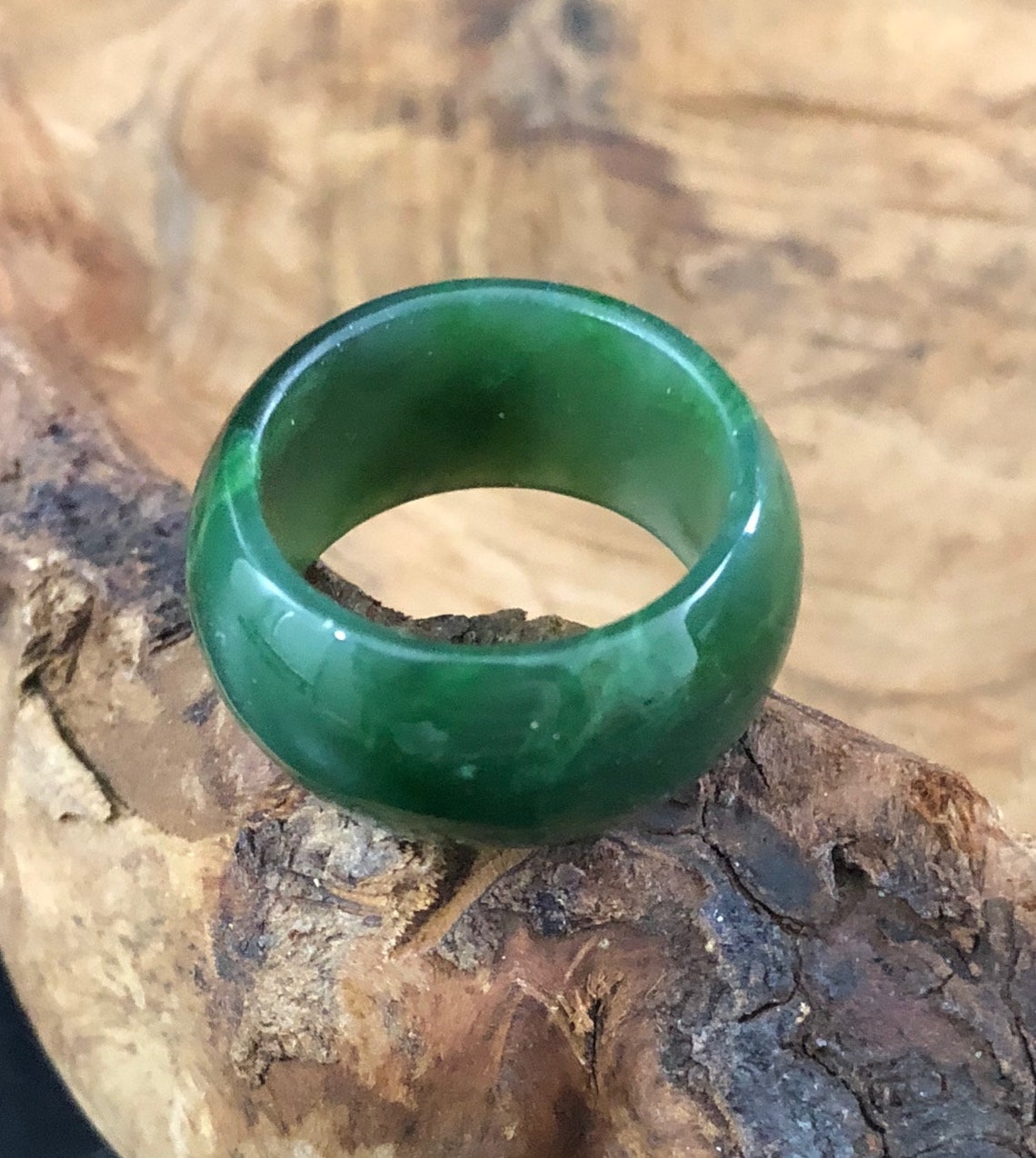 10MM Canadian Nephrite Jade Band Ring Band Natural Jade - Etsy