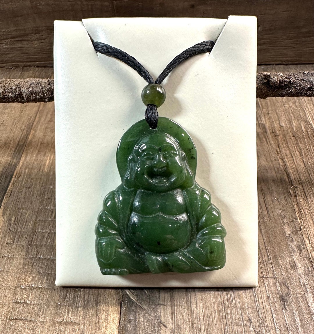 Canadian Nephrite Jade Buddha Pendant Green Jade Jade Necklace Last One ...