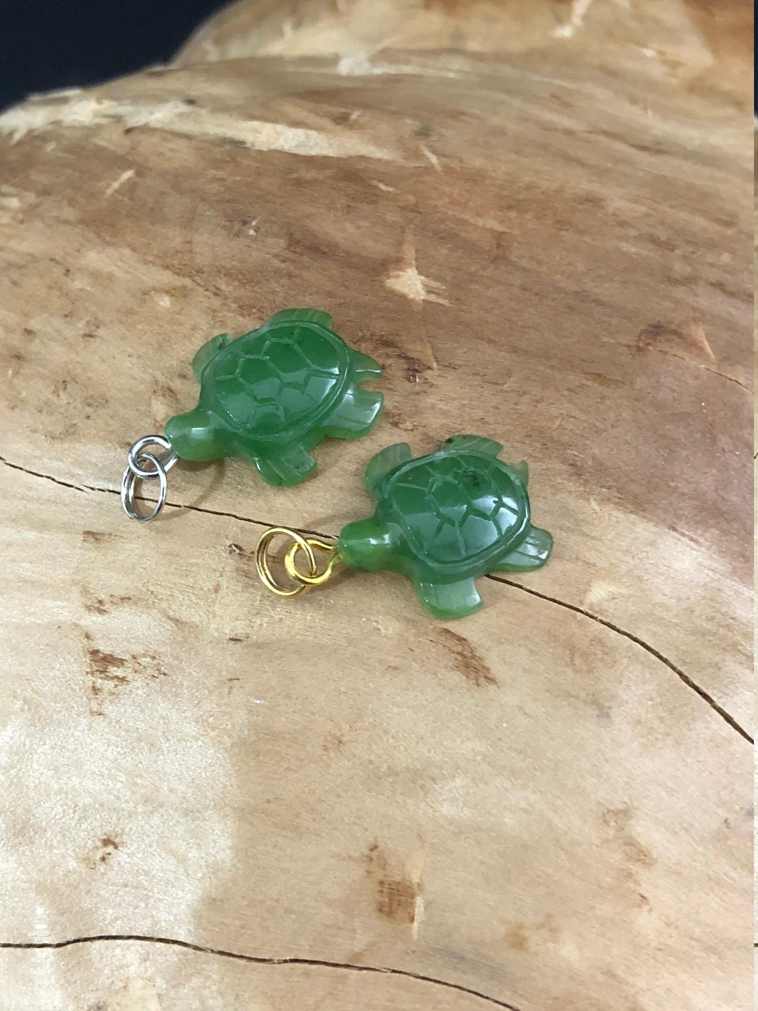 Canadian Nephrite Jade Turtle Charm Necklace - Turtles - Green Jade - Jade Pendant - Etsy