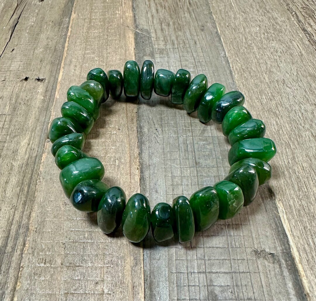 Canadian Nephrite POLAR Jade Nugget Bracelet Green Jade Natural Jade - Etsy
