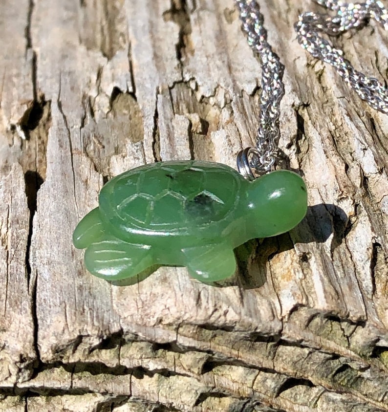 Canadian Nephrite Jade Turtle Pendant Turtles Green Jade - Etsy Canada