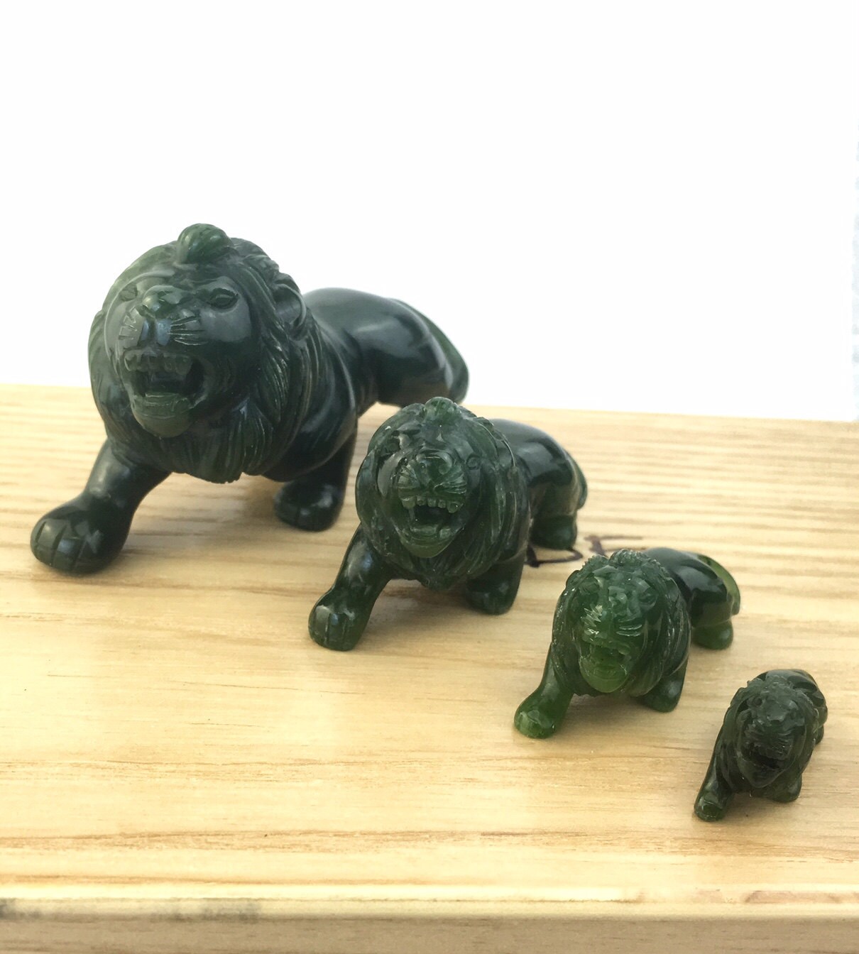 Canadian Jade Lion Carving Multiple Sizes Jade Figurine | Etsy