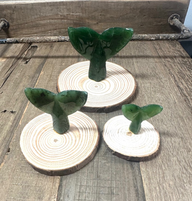Canadian Jade Whale Tail Carving - Multiple Sizes - Etsy