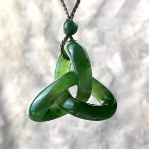 Canadian Nephrite Jade Celtic Pendant Jade Necklace Green Jade - Etsy