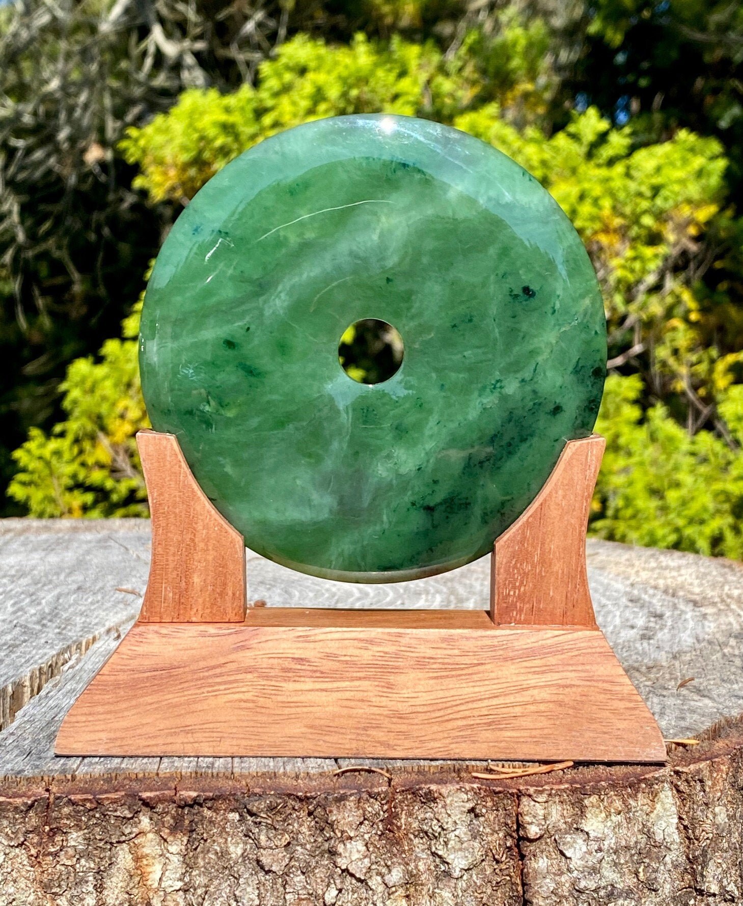 Candian Nephrite Jade PI Disk Carving 4 Jade | Etsy