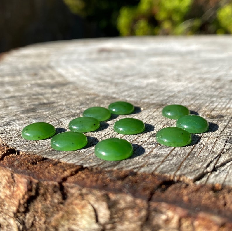 Canadian Nephrite Jade Cabochons Round Multiple Sizes - Etsy