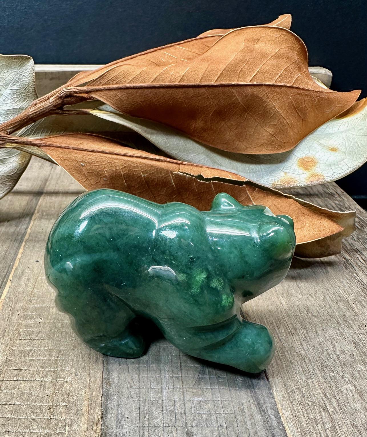 3" Canadian Jade Bear Walk Figurine - Etsy