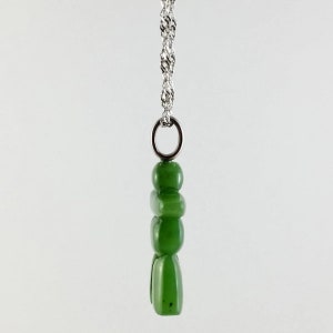 Canadian Nephrite Jade Inukshuk Pendant - Stainless Steel - Etsy