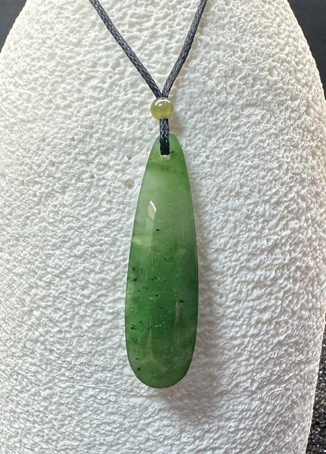 Jade Drop Pendant - 6 - Canadian Nephrite Jade - Etsy