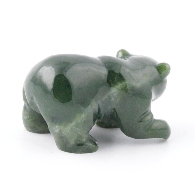Canadian Jade Bear Walking - Natural Jade - Jade Figurine - Etsy