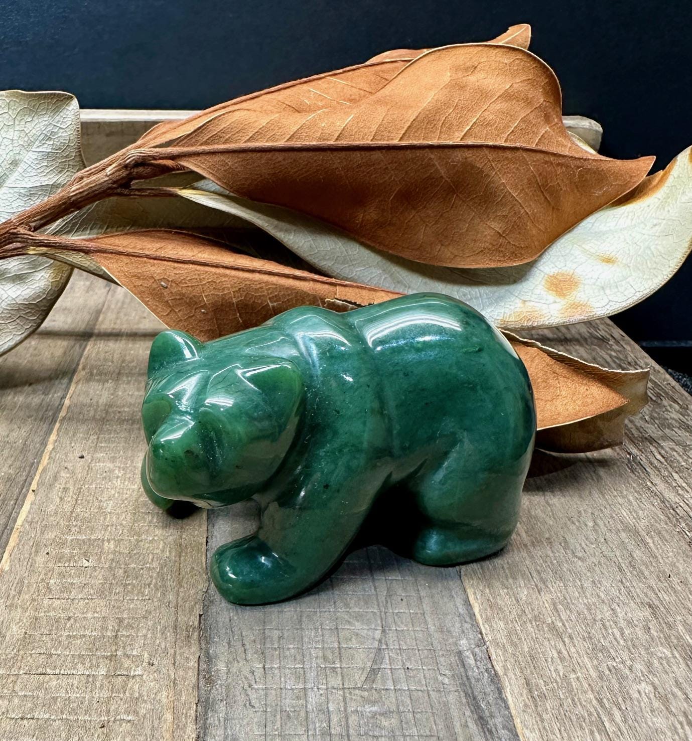 3" Canadian Jade Bear Walk Figurine - Etsy